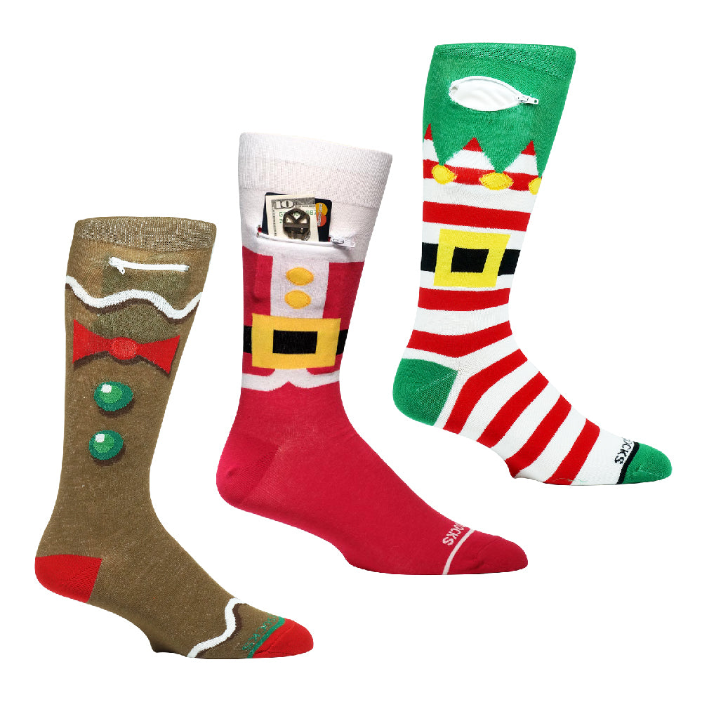 3-Pack : Santa, Elf & Gingerbread Suit (One Size Fits Most ...